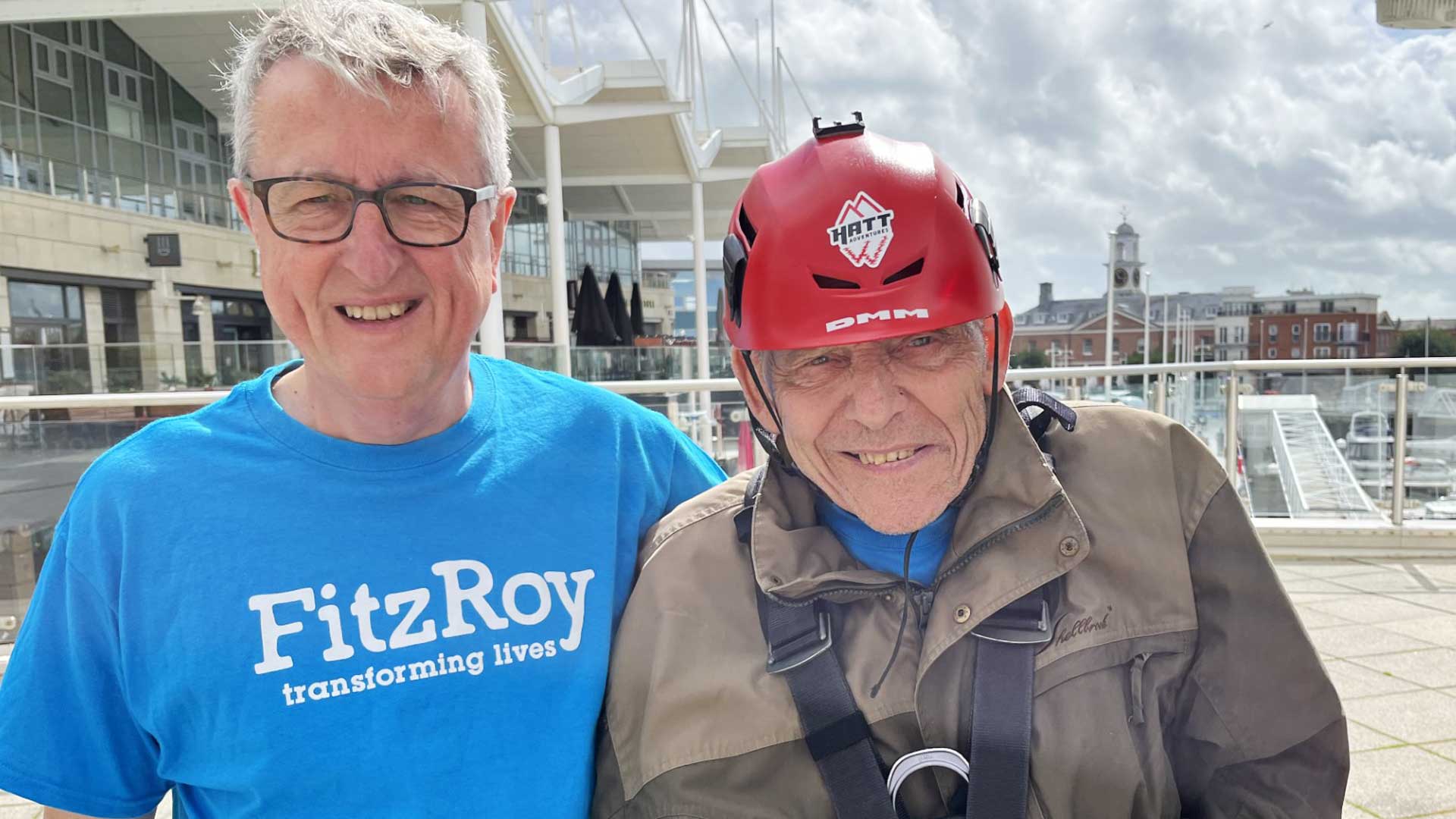92-year-old tackles FitzRoy abseil down Spinnaker Tower - FitzRoy